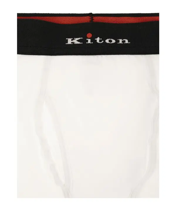 Kiton Logo-waistband Boxer Briefs