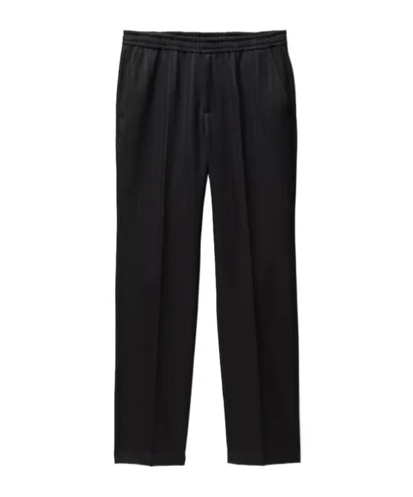Versace Jacquard Wool Tailored Pants
