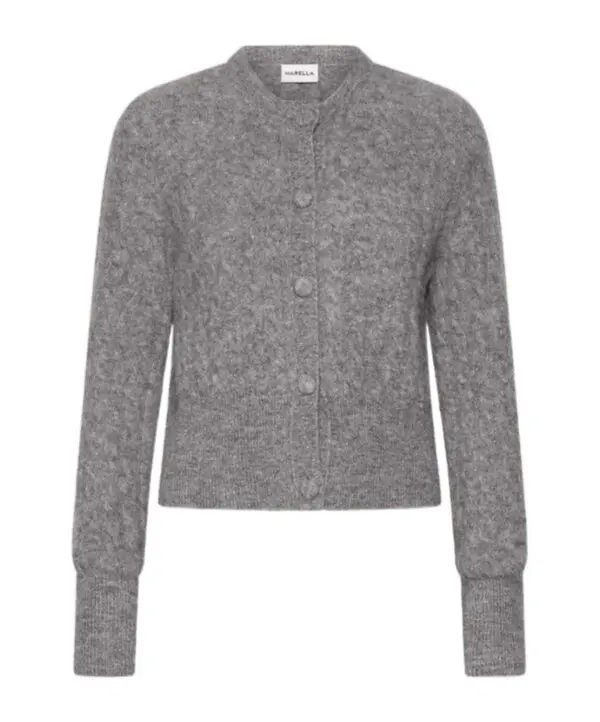 Marella Cable-knit Alpaca-blend Cardigan