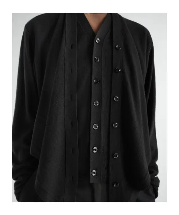 LEMAIRE Merino Wool Blend Trompe-l'œil Cardigan