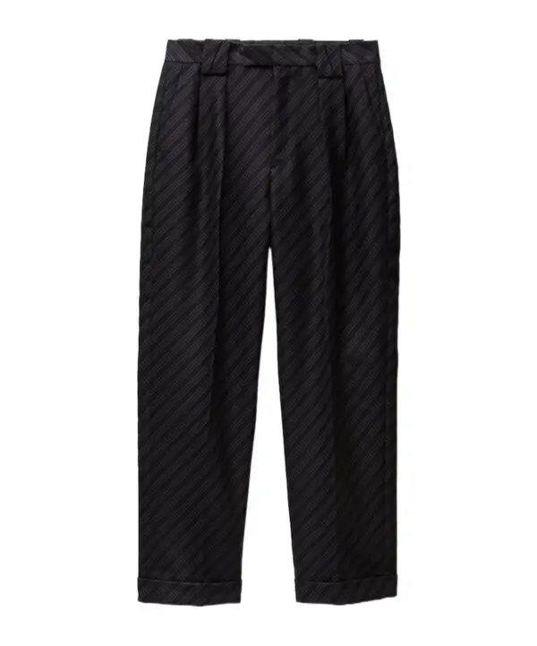 Versace Pinstripe Wool Dress Pants