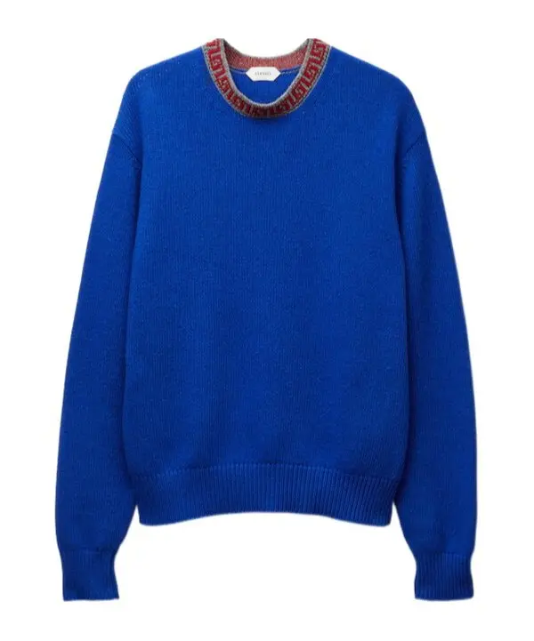 Versace Crewneck Wool Cashmere Sweater