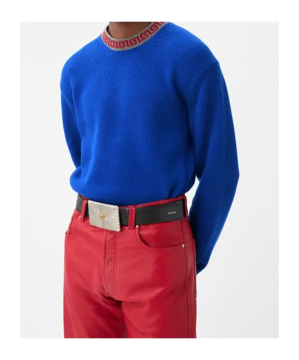 Versace Crewneck Wool Cashmere Sweater