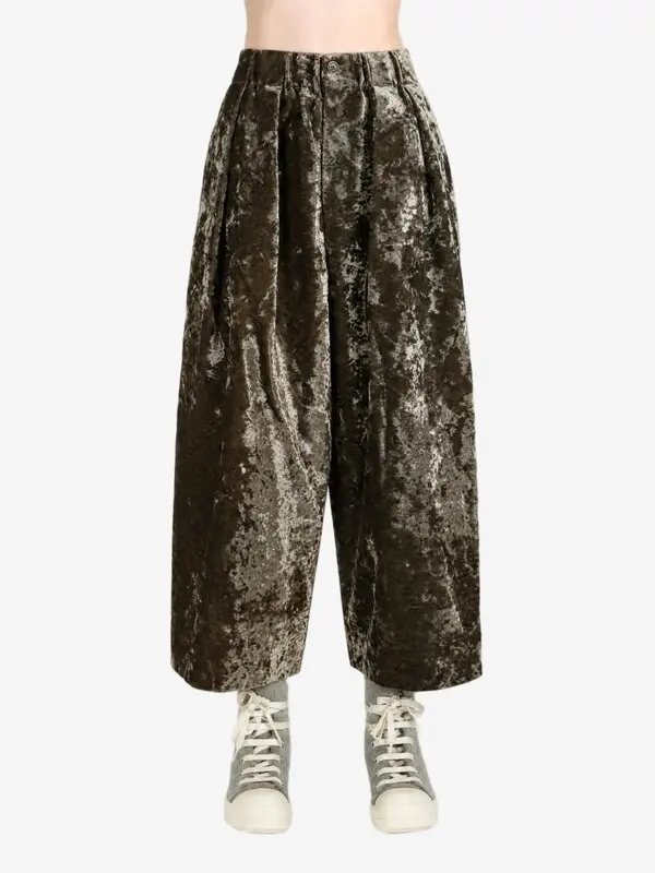 UMA WANG Pleated Casual Pants - Black