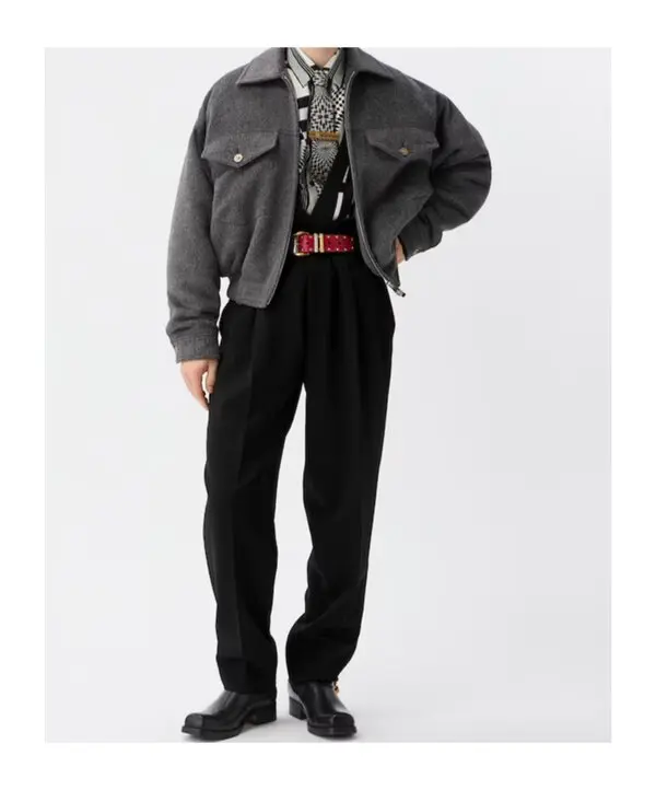 Versace Stretch Wool Tailored Pants
