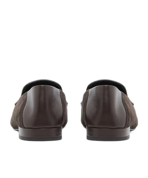 Giorgio Armani Loafer In Split Leather With Leather Lining And Sole