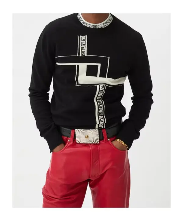 Versace Greca Incrocio Crewneck Jumper