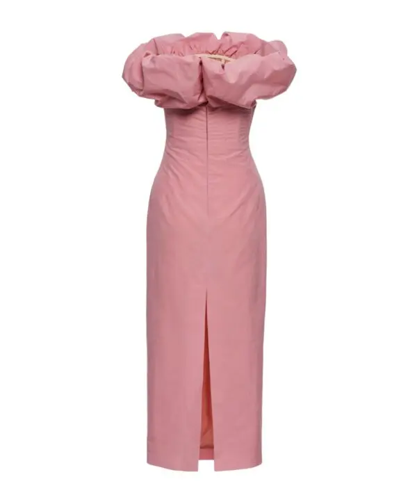 Magda Butrym Sculptural Neckline Fitted Dress