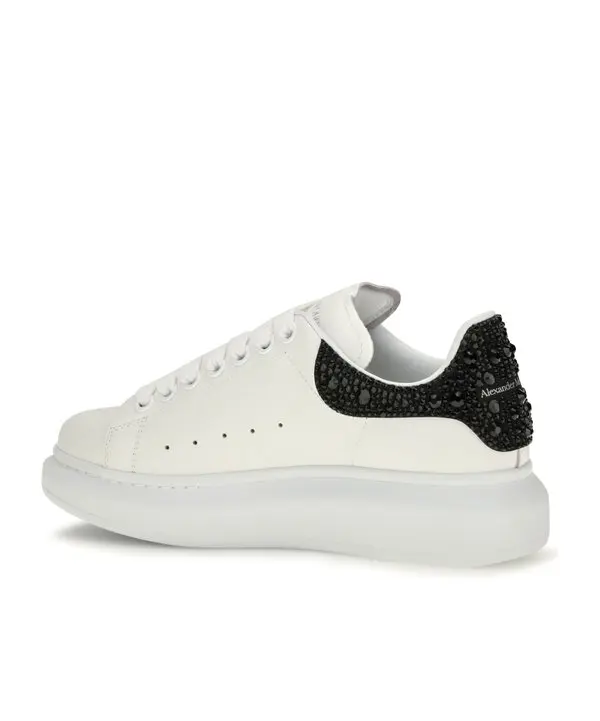 Alexander McQueen Oversized Sneakers With Embellished Suede Heel