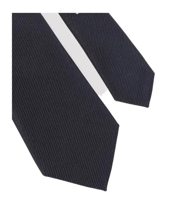 Giorgio Armani Silk Logo Neck Tie - Black