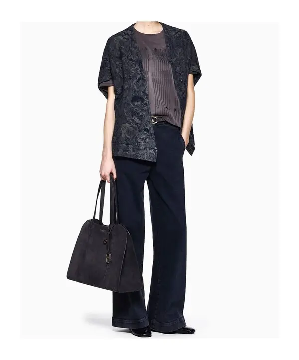 Giorgio Armani Shoulder Bag In Split Leather