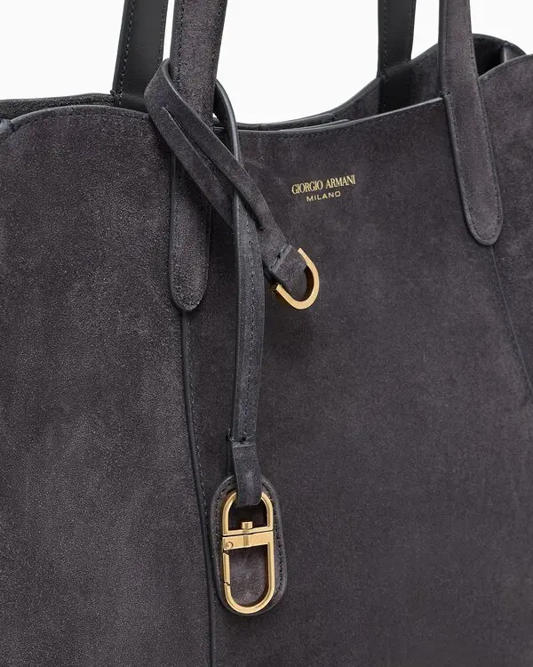 Giorgio Armani Shoulder Bag In Split Leather