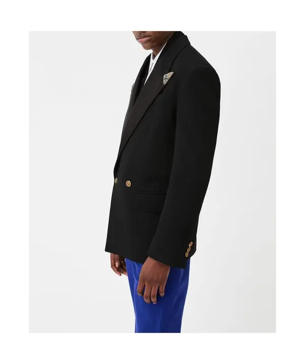 Versace Embellished Double-breasted Blazer