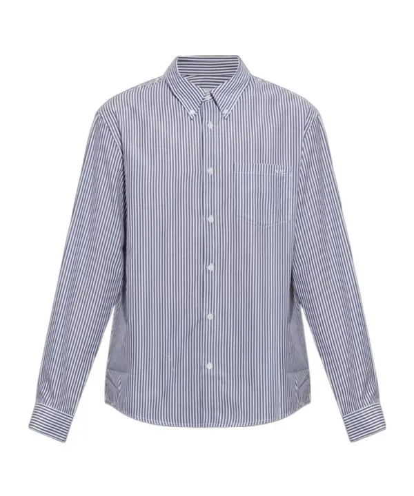 A.p.c. Collared Long-sleeved Shirt - Gray