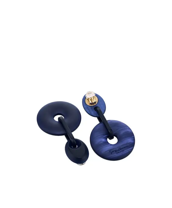 Giorgio Armani Earrings In Acrylic Plastic And Brass