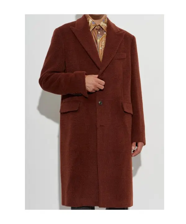 Etro Check-texture Coat