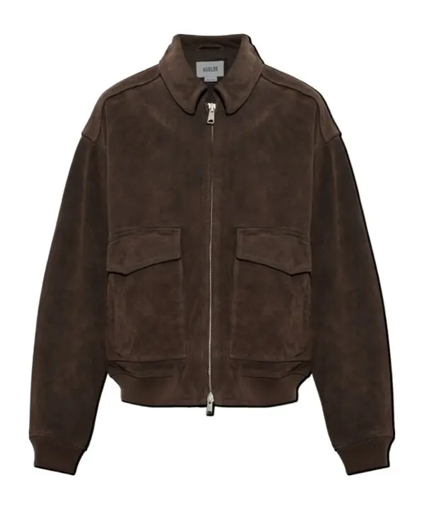 AGOLDE Collared Long-sleeved Casual Jacket
