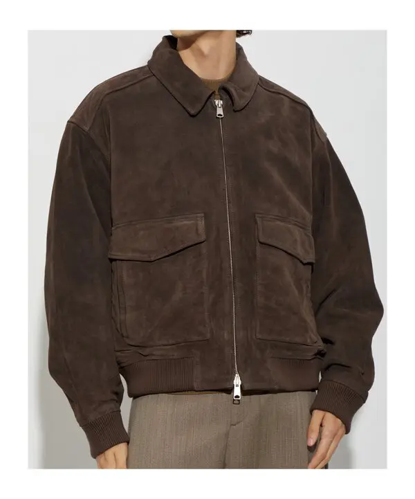 AGOLDE Collared Long-sleeved Casual Jacket