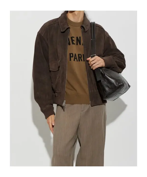 AGOLDE Collared Long-sleeved Casual Jacket