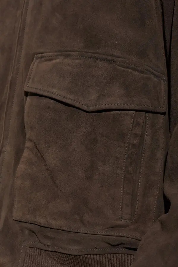AGOLDE Collared Long-sleeved Casual Jacket
