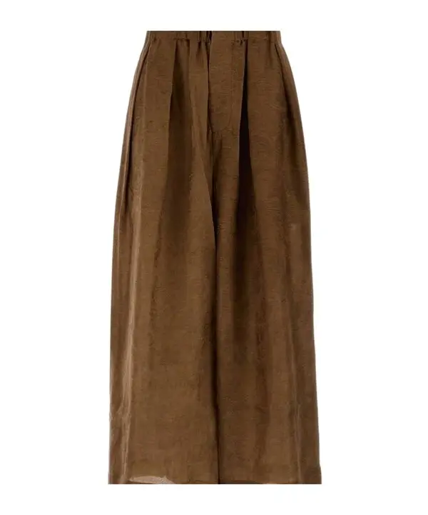 UMA WANG Wide-leg Casual Pants - Brown