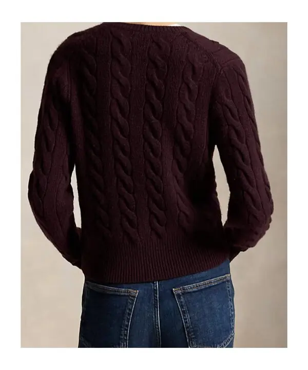 Polo Ralph Lauren Cable-knit Wool-cashmere Cardigan