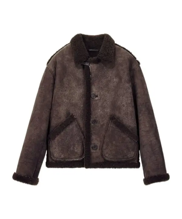 Giorgio Armani Shearling Blouson Jacket