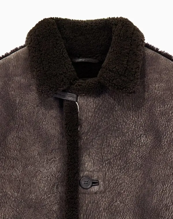 Giorgio Armani Shearling Blouson Jacket