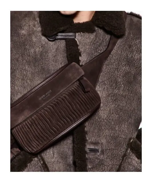Giorgio Armani Shearling Blouson Jacket