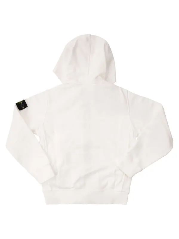 Stone Island Long-sleeve Hooded Sweatshirt With Zip Closure