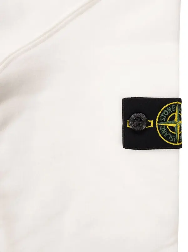 Stone Island Long-sleeve Hooded Sweatshirt With Zip Closure