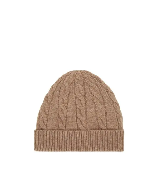 Loro Piana Cedar Cable-knit Beanie Hat - Brown