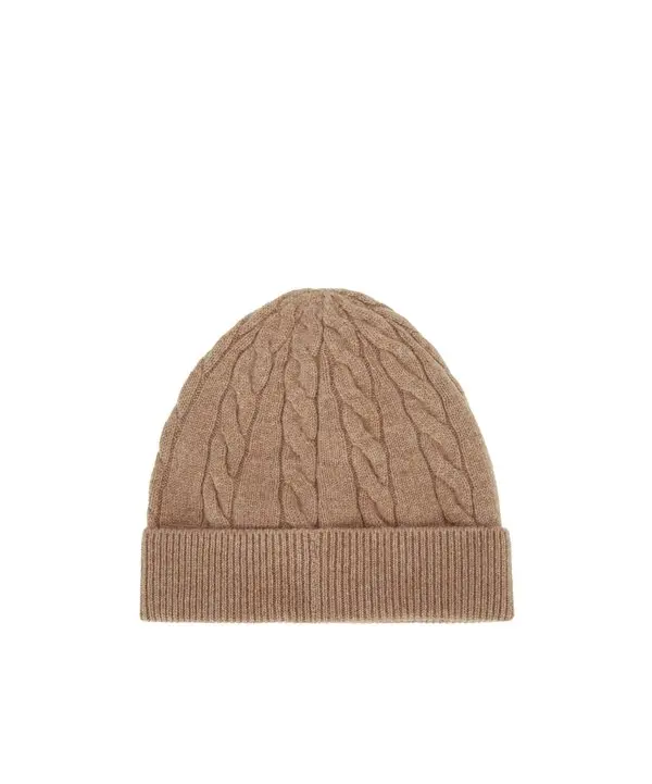 Loro Piana Cedar Cable-knit Beanie Hat - Brown