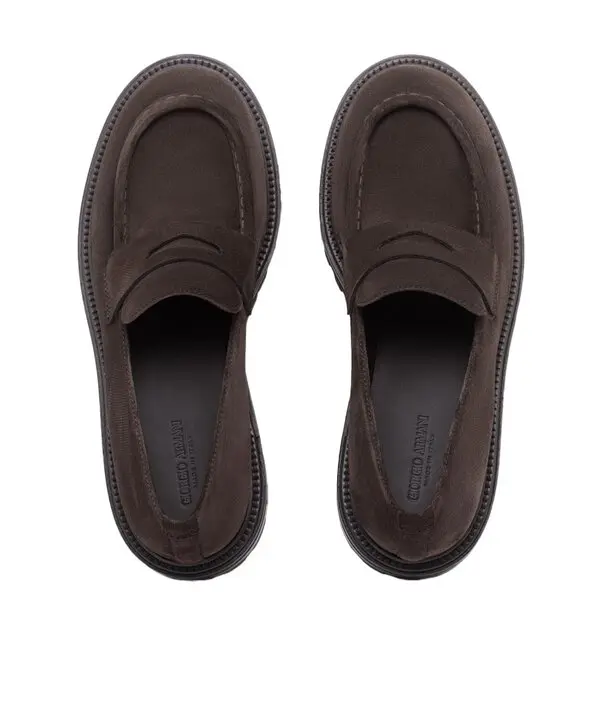 Giorgio Armani Lug Sole Loafers