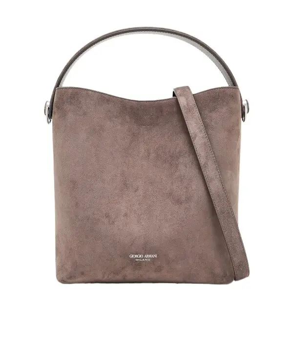 Giorgio Armani Shoulder Bag In Split Leather