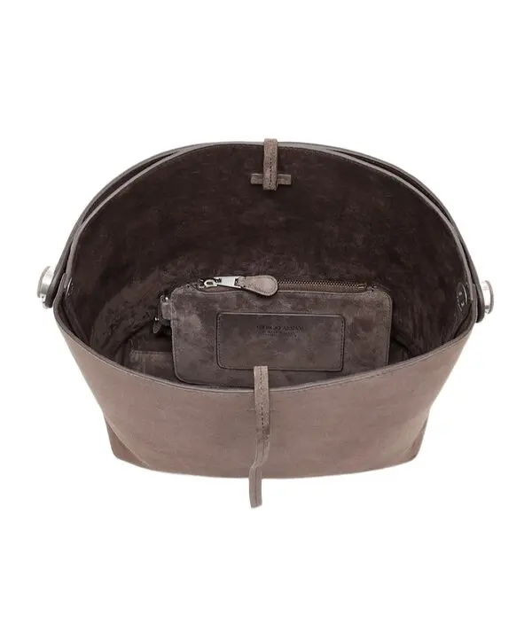 Giorgio Armani Shoulder Bag In Split Leather