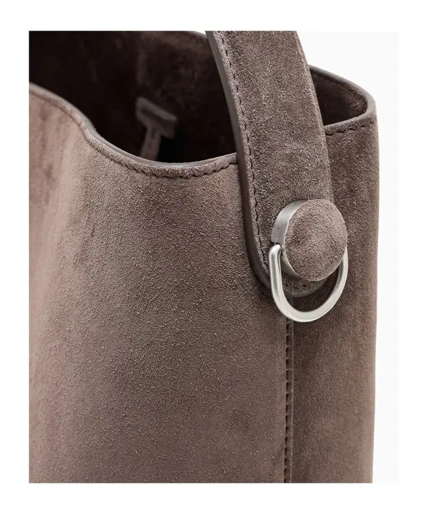 Giorgio Armani Shoulder Bag In Split Leather