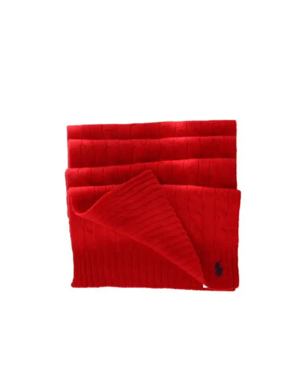 Polo Ralph Lauren Classic Cable Scarf - Red