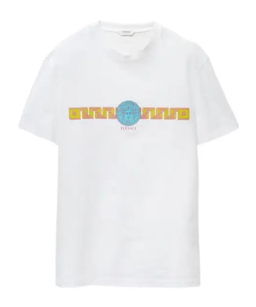 Versace Printed Cotton-jersey Slim T-shirt