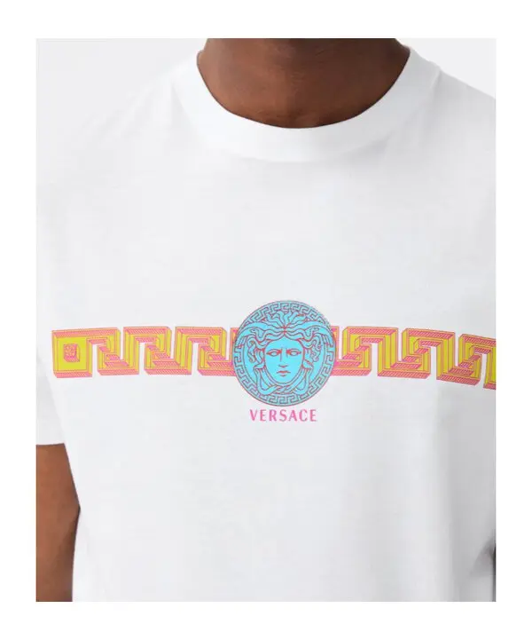 Versace Printed Cotton-jersey Slim T-shirt