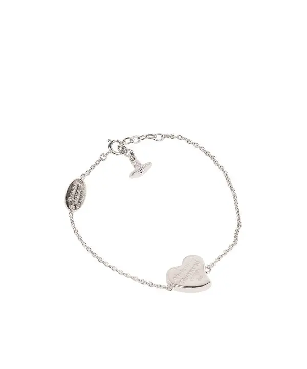VIVIENNE WESTWOOD Heart Pendant Chain Bracelet