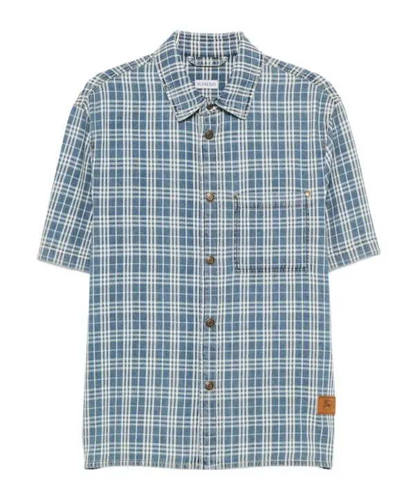 Burberry Short-sleeved Shirt - Blue
