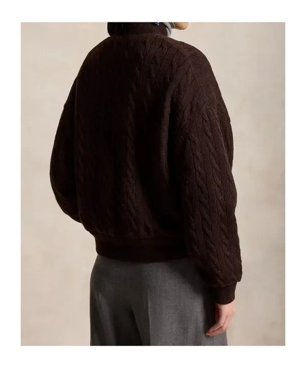 Polo Ralph Lauren Cable-knit Wool-cashmere Jacket