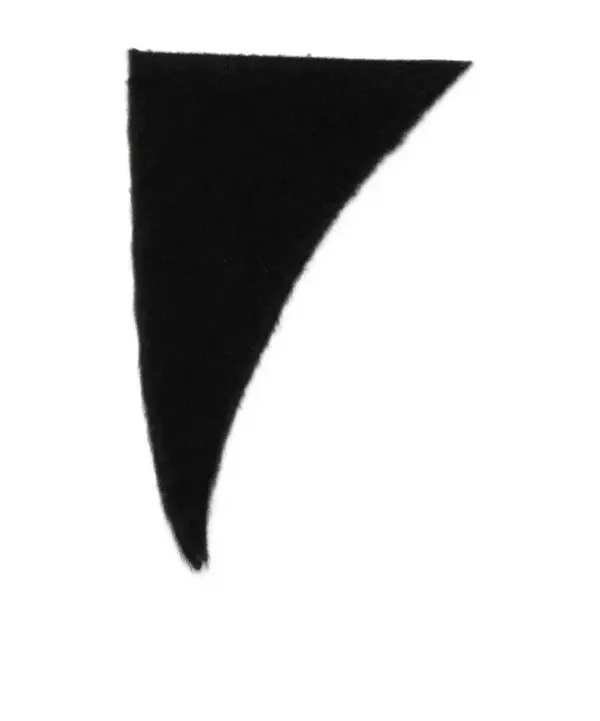 UMA WANG Triangle Scarf - Black