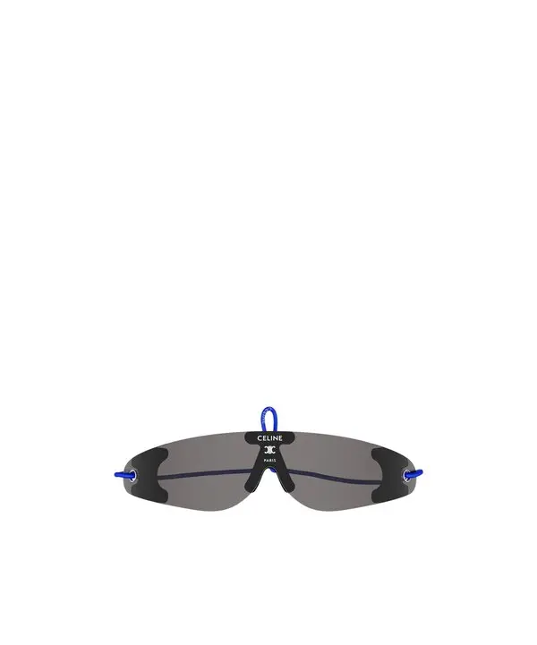 Celine Logo Sports Sunglasses - Gray