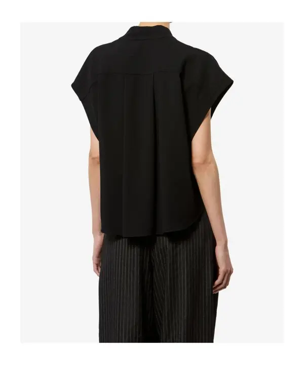 Isabel Marant Étoile Selene Sleeveless Crepe Blouse - Black