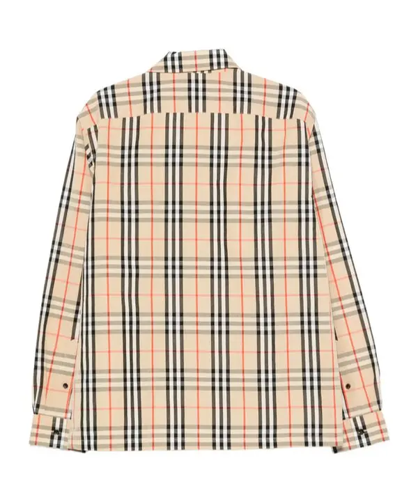 Burberry Check Cotton Linen Overshirt