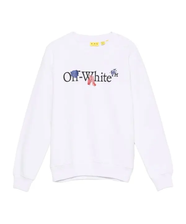 Off-White Crew Neck Long Sleeve T-shirt