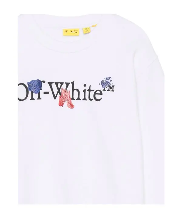 Off-White Crew Neck Long Sleeve T-shirt