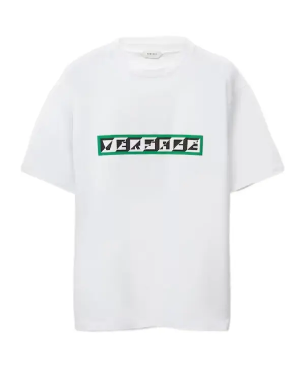 Versace Printed Cotton-jersey Regular T-shirt